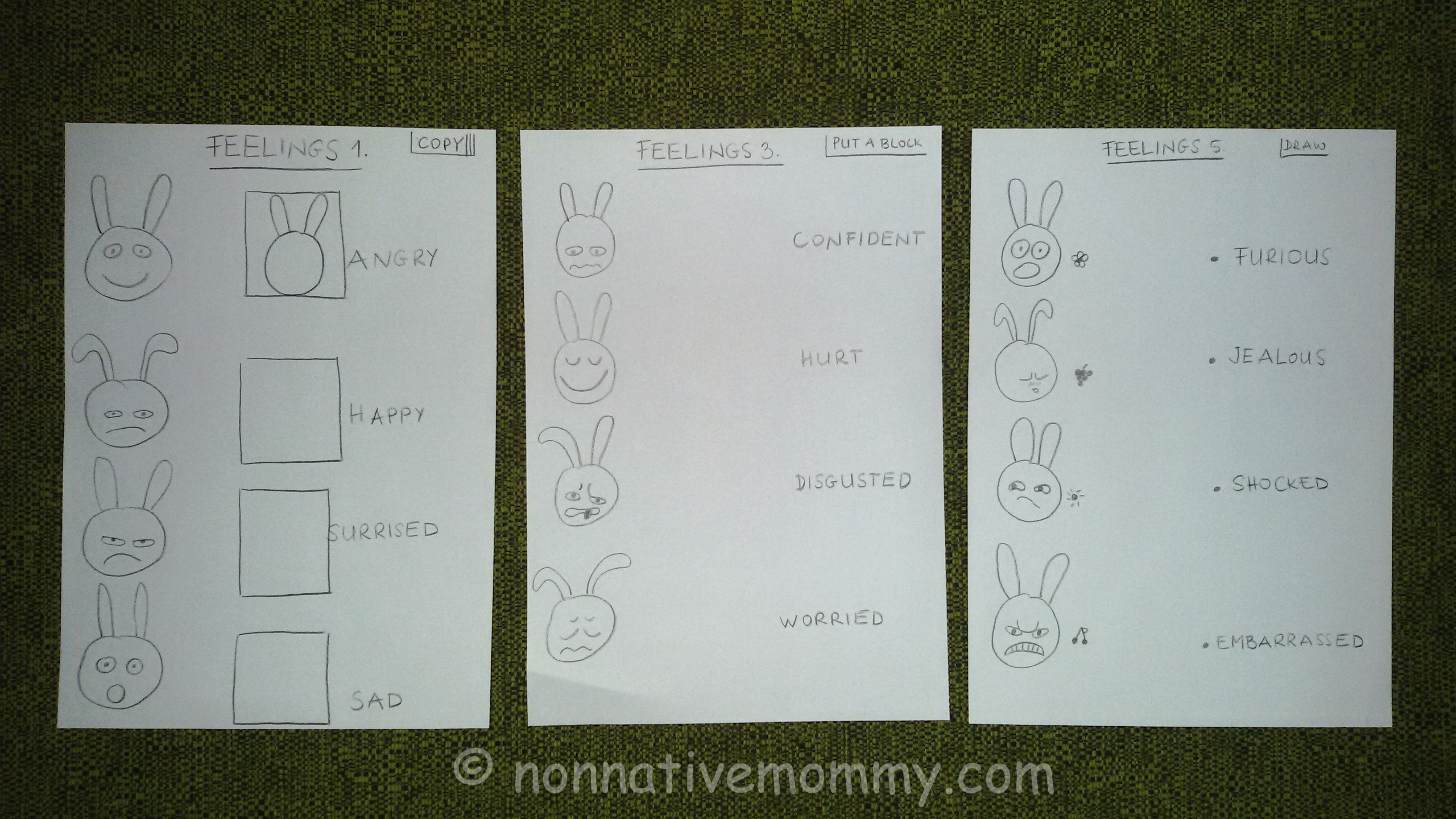 Feelings and emotions – Non-native Mommy