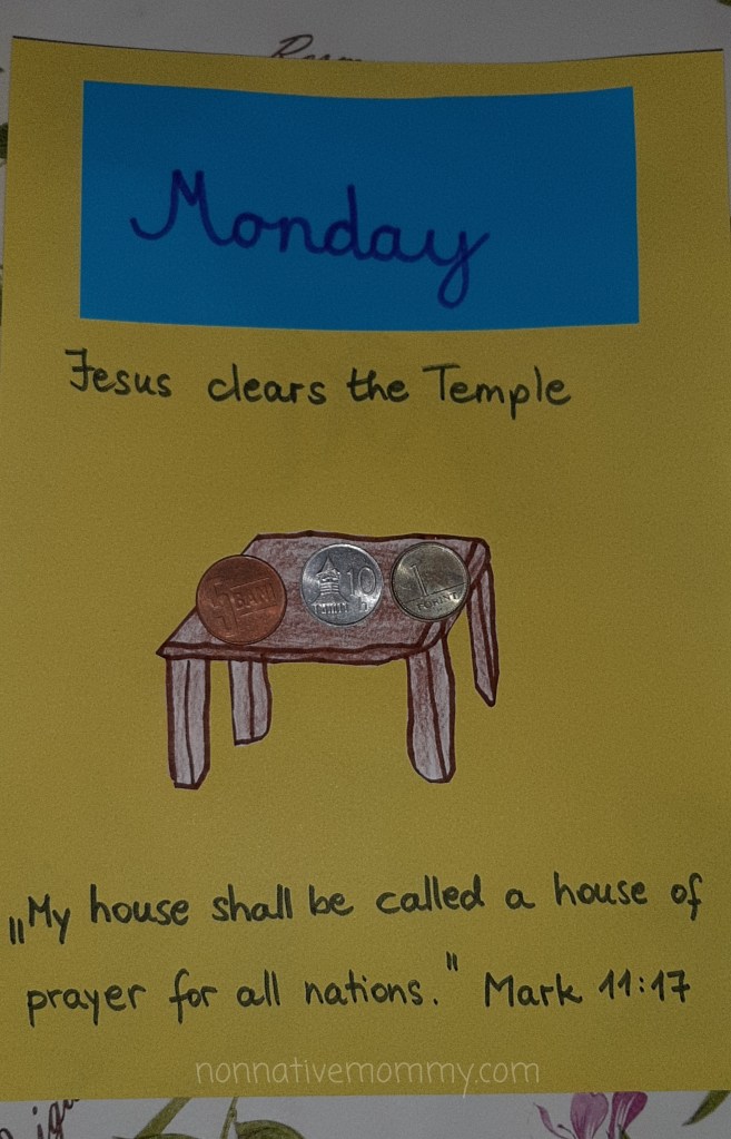 Holy Week Calendar – Non-native Mommy