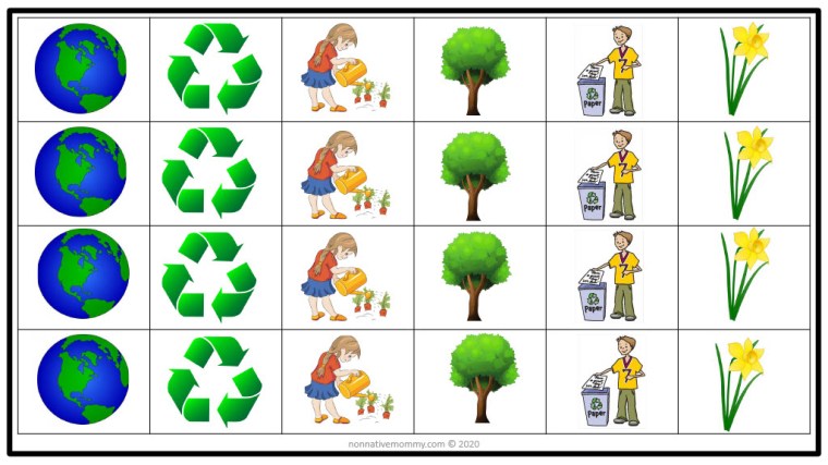 Earth day cutting practice – Non-native Mommy